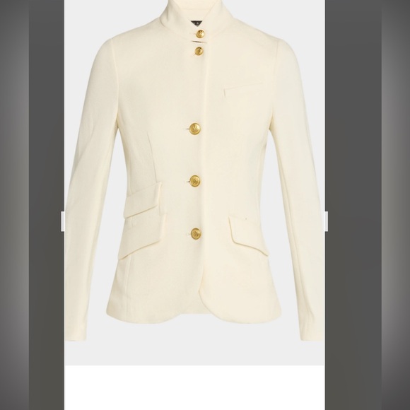 rag & bone | Jackets & Coats | Rag Bone Cream Blazer With Gold Accents ...